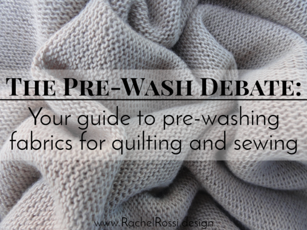 The Great Pre-Wash Debate | Rachel Rossi