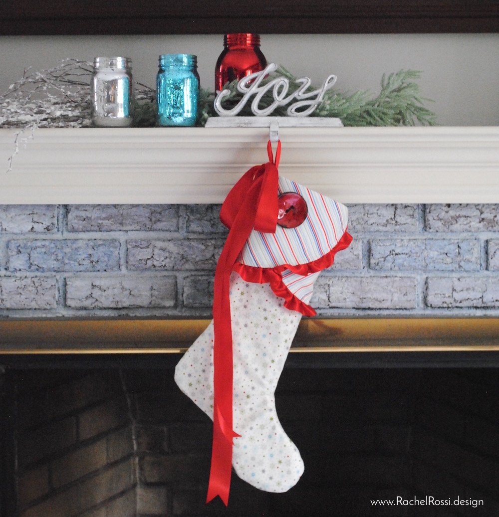 Sashay Reversible Christmas Stocking | Sewing Pattern | Rachel Rossi