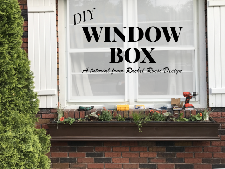 Simple, Durable DIY Window boxes | Rachel Rossi