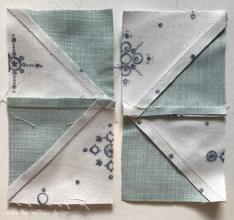 How to Sew Flat Pinwheel Quilt Blocks | Tutorial | Rachel Rossi
