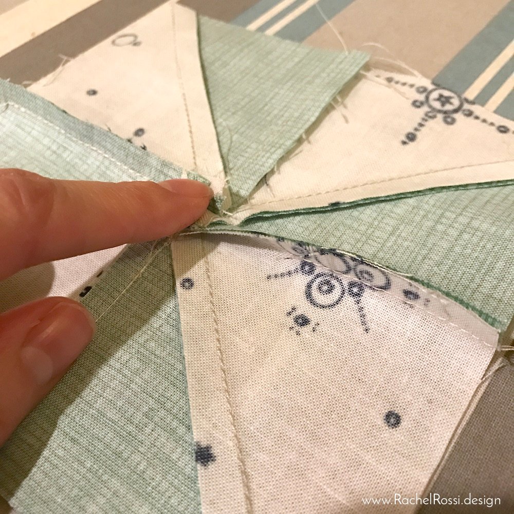 How to Sew Flat Pinwheel Quilt Blocks | Tutorial | Rachel Rossi