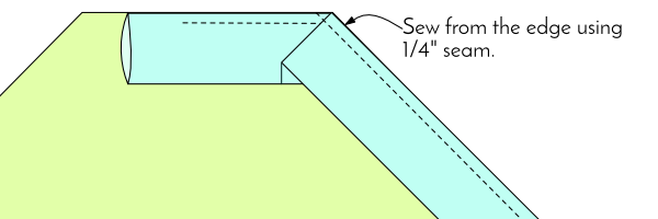 How to Bind Angled Corners Quilting Tutorial | Rachel Rossi