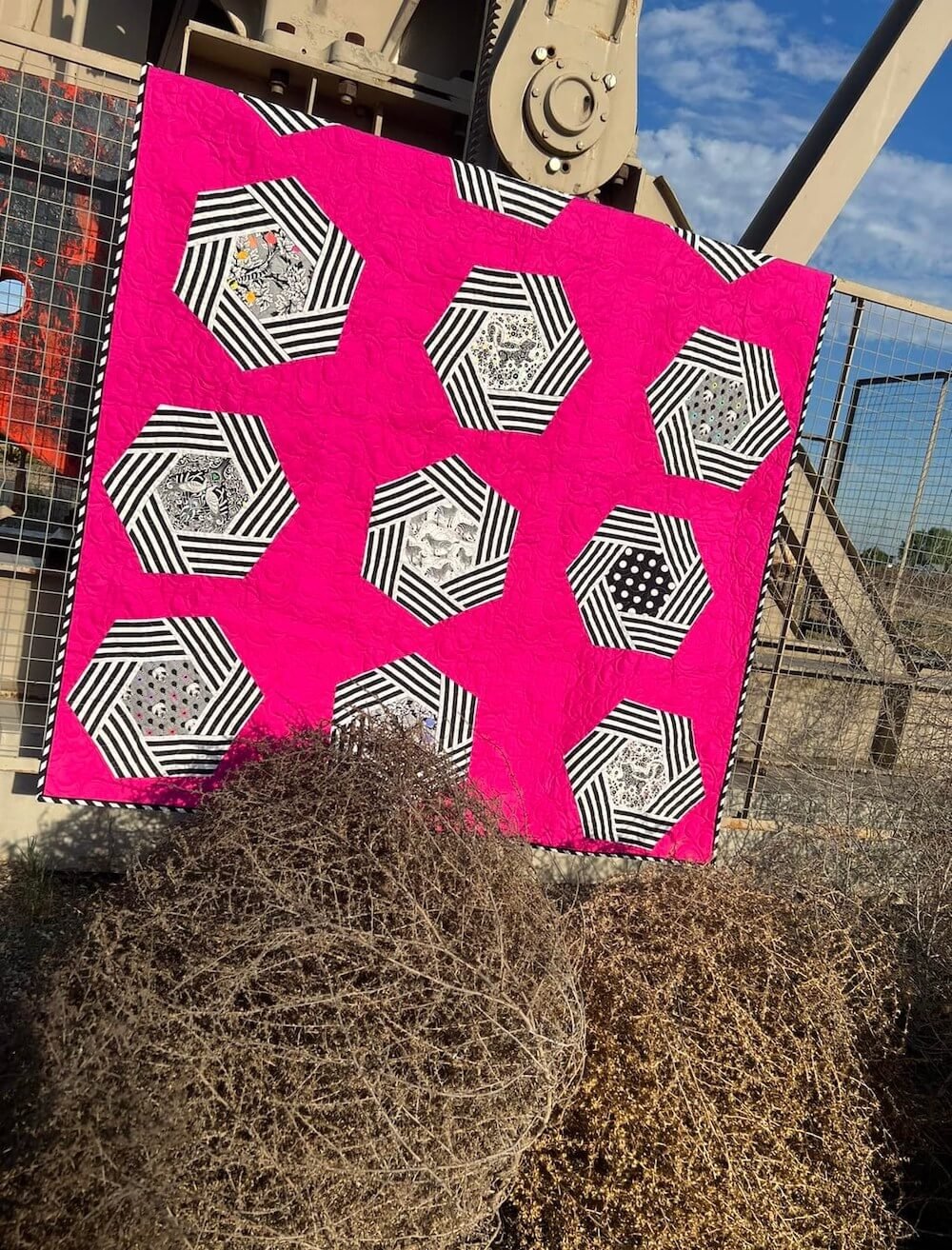 Pieced Hexagon Quilt Pattern | Tumbleweed