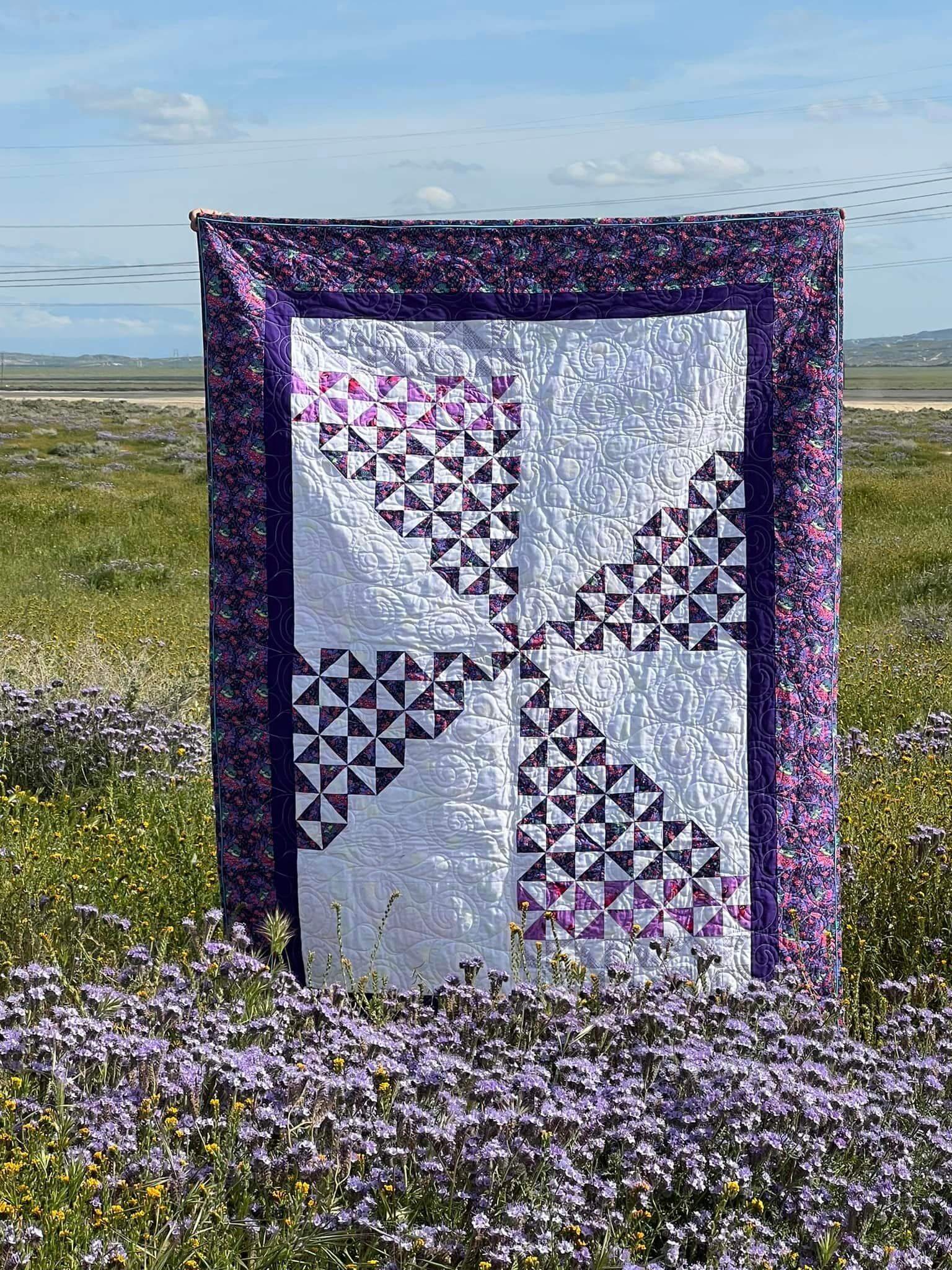 Modern Geometric Pinwheel Quilt Pattern: Breezy | Rachel Rossi