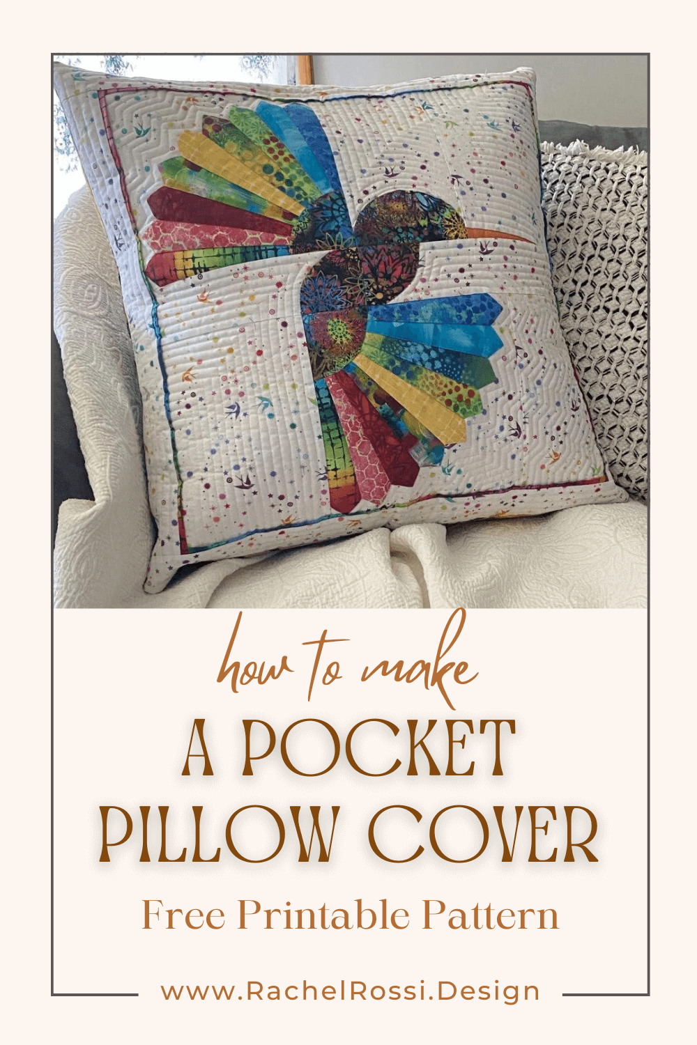 How to Make a Pocket Pillow Cover | Rachel Rossi